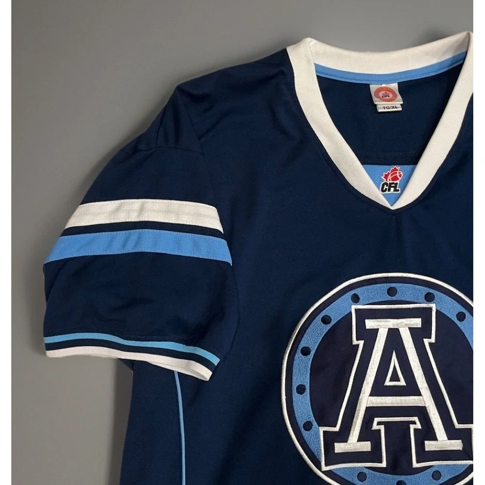 SOGO | Shirts | Vintage Cfl Toronto Argonauts Jersey All Stitched Blue ...